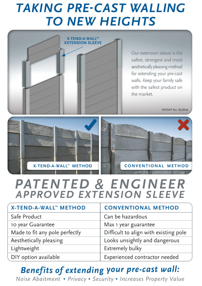The conventional way of extending a pre-cast wall is called the pole on ...